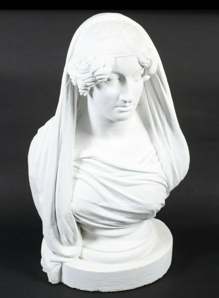 Large Classical Plaster Bust, 1800s | Vinterior