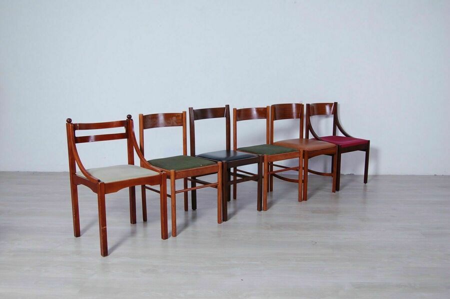 6 1950s Design Chairs. Mixed Lot. To Be Restored. | Vinterior