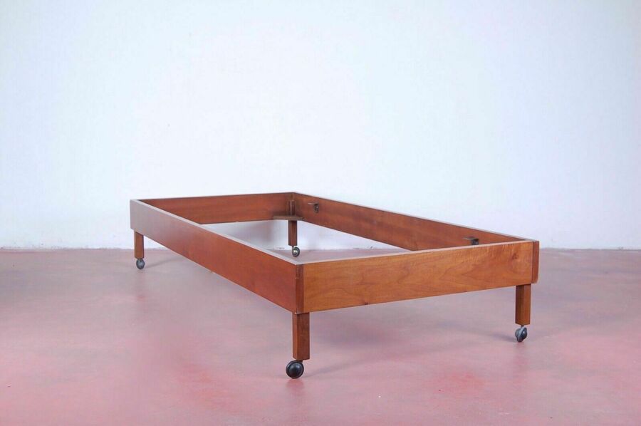Single Bed Structure, 1950s Design, Italian Manufacture. With Wheels ...