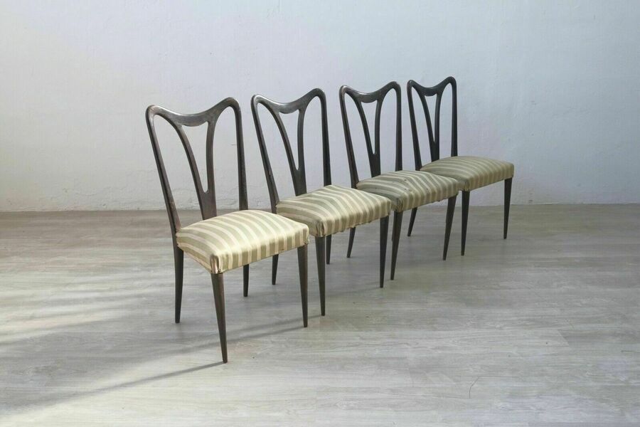 4 Mid Century Style Chairs Vintage 50s Uk Design To Be Restored | Vinterior