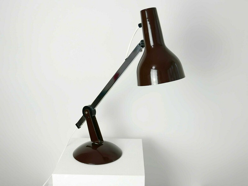 Prova Brown & Chrome Italian Desk Lamp, 1970s | Vinterior