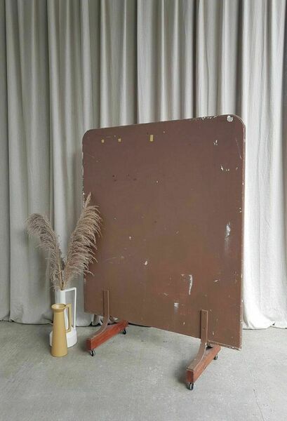 Vtg Mid Century Privacy Screen Room Divider Office Partition Changing ...