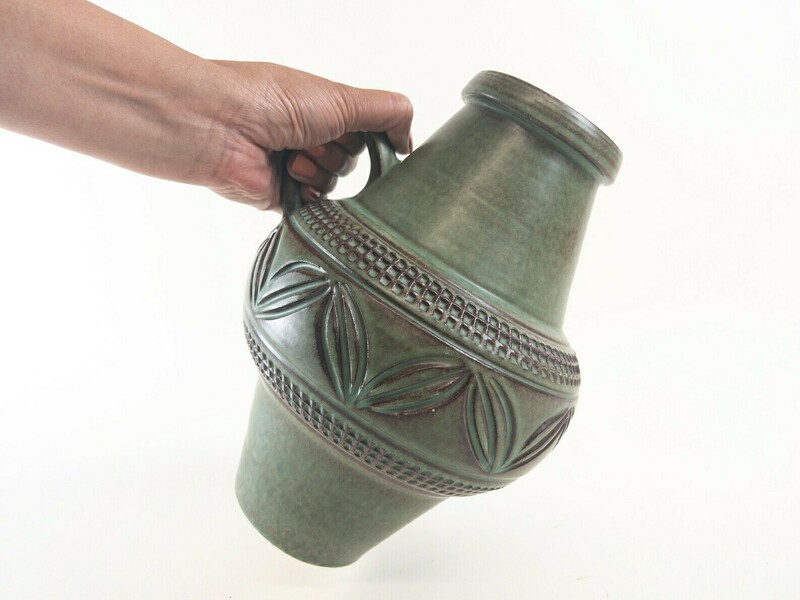 West German Pottery Knödgen Edelkeramik Ilkra Ceramic Vase With Handle ...
