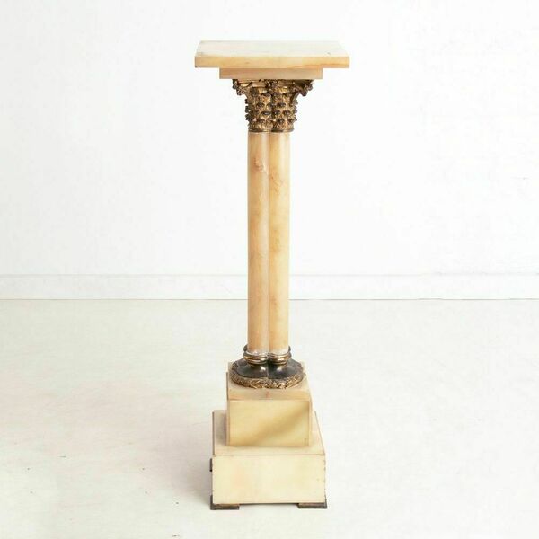 Late 19th Century French Renaissance Onyx Plinth With Gilt Bronze ...