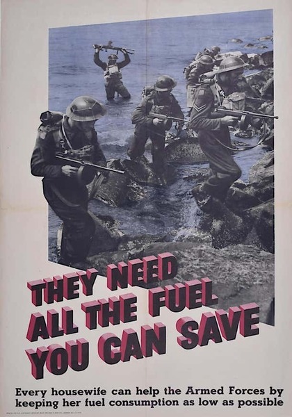 World War 2 D Day They Need All The Fuel You Can Save Poster By ...