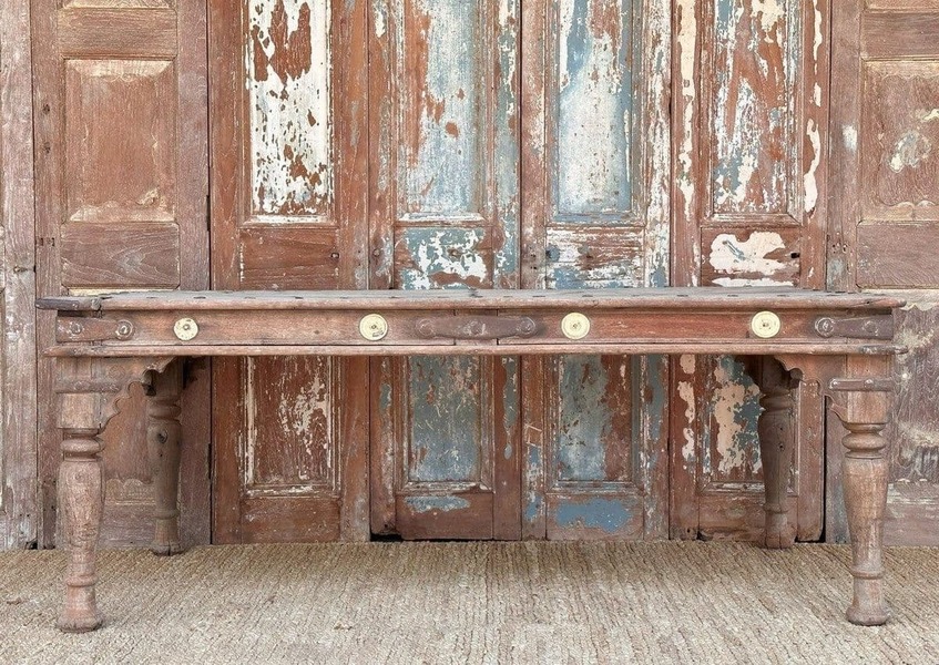 Antique Thakat Table From A Thakers Estate, Thar Desert Rajasthan ...