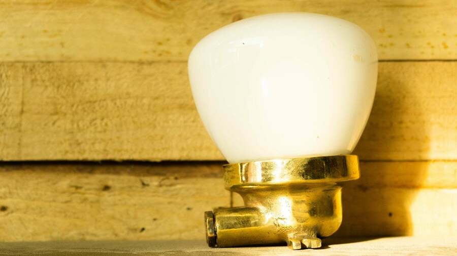 Milky Glass Passage Light, 1950s | Vinterior