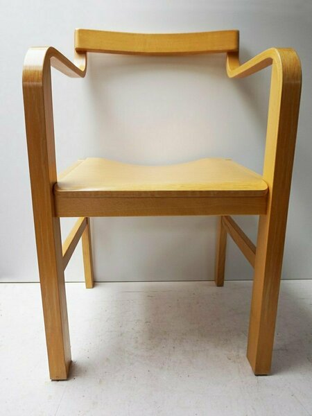 Dutch Plywood And Beech Armchair Attributed To Enraf Nonius For Delft ...