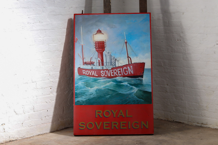 Hand Painted Royal Sovereign Sign | Vinterior