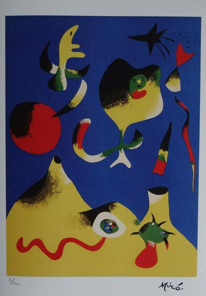 Fine Surrealist Limited Edition Print, Joan Miro, Signed & Numbered ...