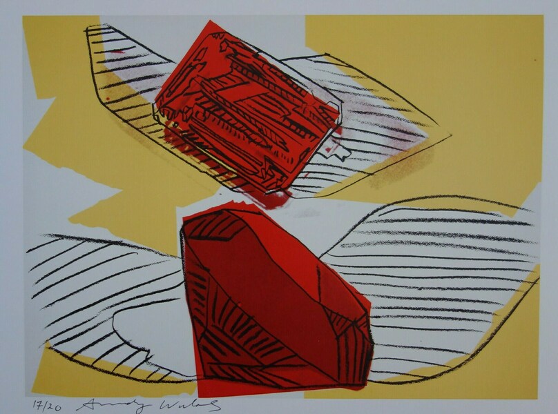 Fine Pop Art Limited Edition Print Gemstone Ruby, Andy Warhol, Signed ...