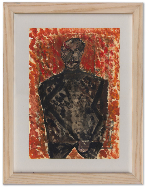 Menacing Outsider Portrait Collage: Michael Rees, “Standing Man”, 1982 ...