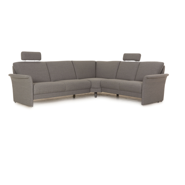 Mondo Luminara Fabric Corner Sofa Gray Manual Function | Vinterior