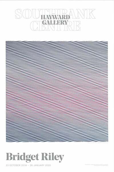 Bridget Riley Exhibition Poster Cataract 3 2020 | Vinterior