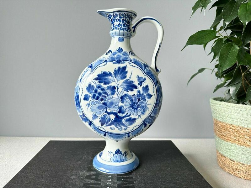 Vintage Royal Delft Pitcher Vase 1968, Porceleyne Fles, Royal Delft ...