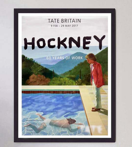 Original Vintage Poster David Hockney 60 Years Of Work Tate Britain ...