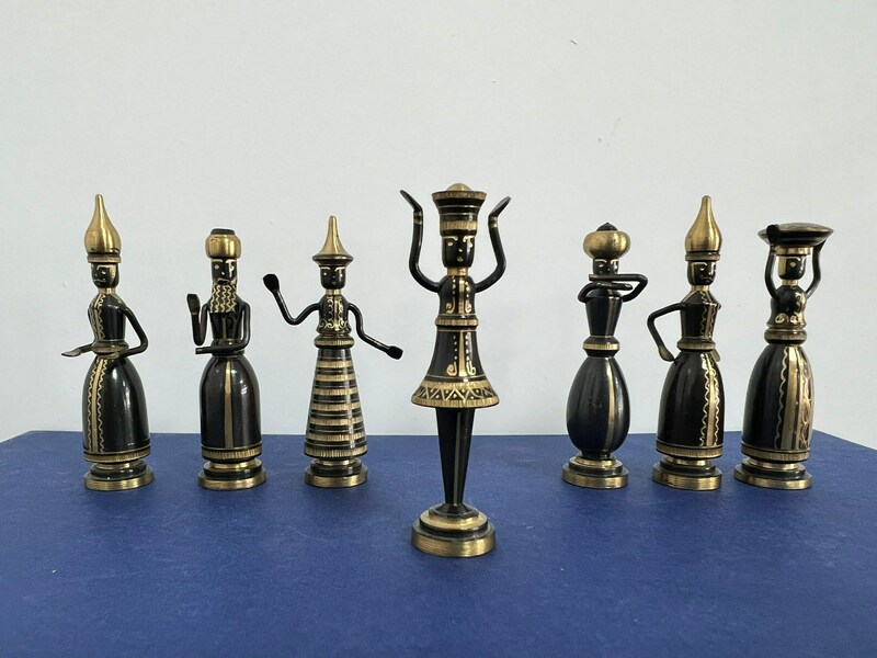 Vintage Hans Teppich Judaica Biblical Bronze Figurine, Original ...