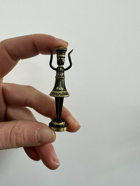 Vintage Hans Teppich Judaica Biblical Bronze Figurine, Original ...