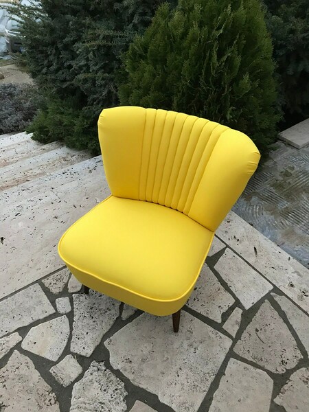Yellow Cocktail Chair, 1960s, Vintage | Vinterior