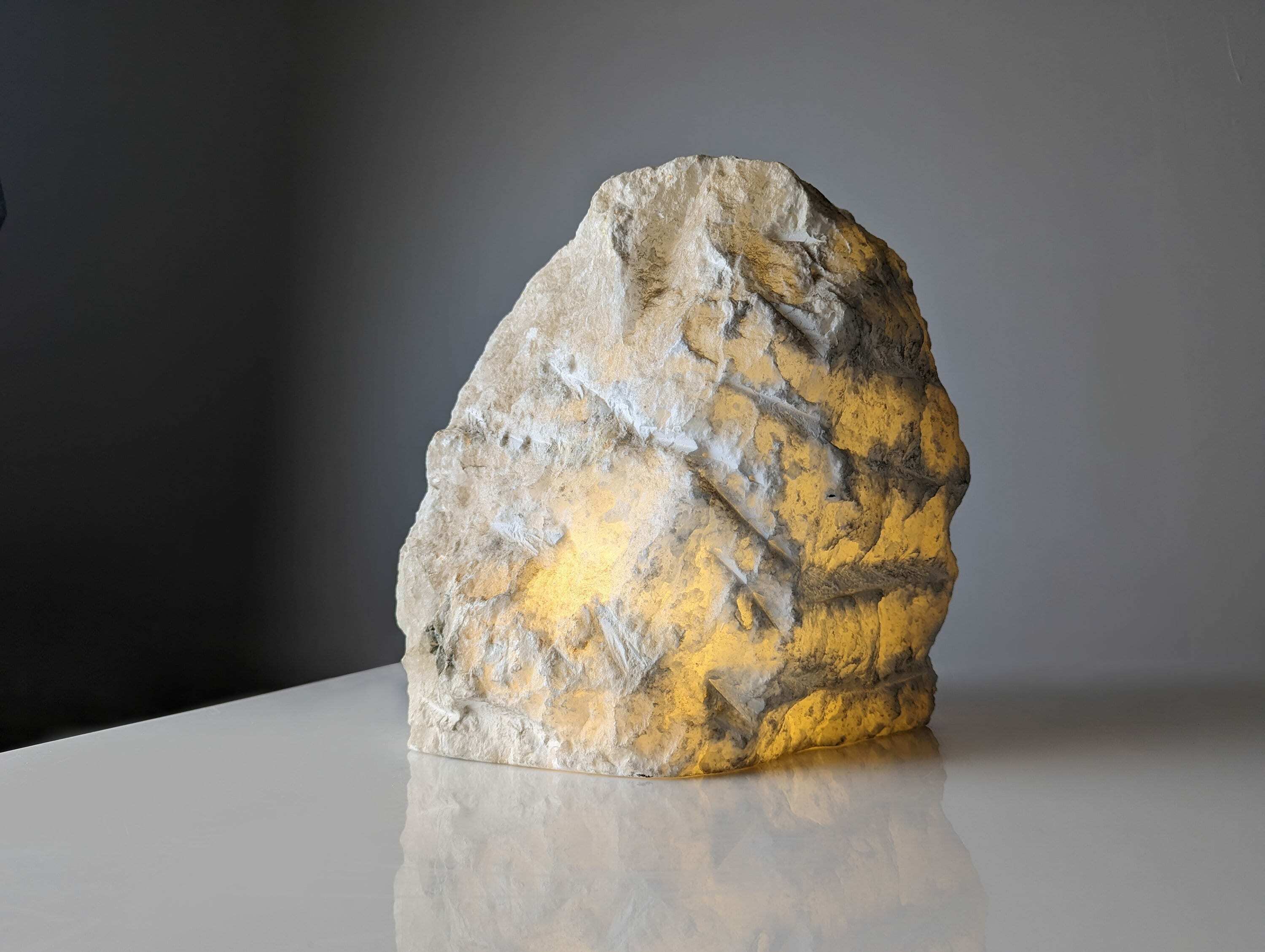 Alabaster Rock Lamp, 1980s, Vintage | Vinterior