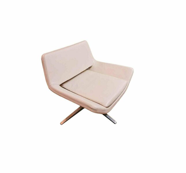 Vintage B&B Italia Metropolitan Armchair In White Leather | Jeffrey ...