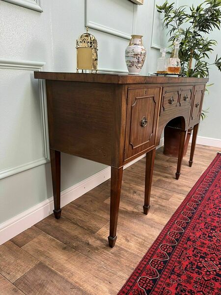 Stunning Antique Edwardian Mahogany 6 Leg Serving Sideboard Buffet Vinterior