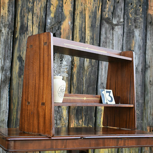 Antique Vintage Pegged Teak Wood Table Top Display Stand Freestanding ...