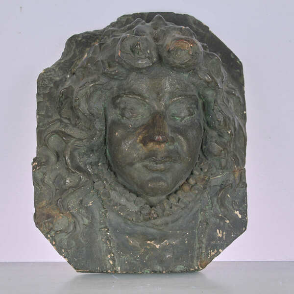Vintage Terracotta Female Face | Vinterior