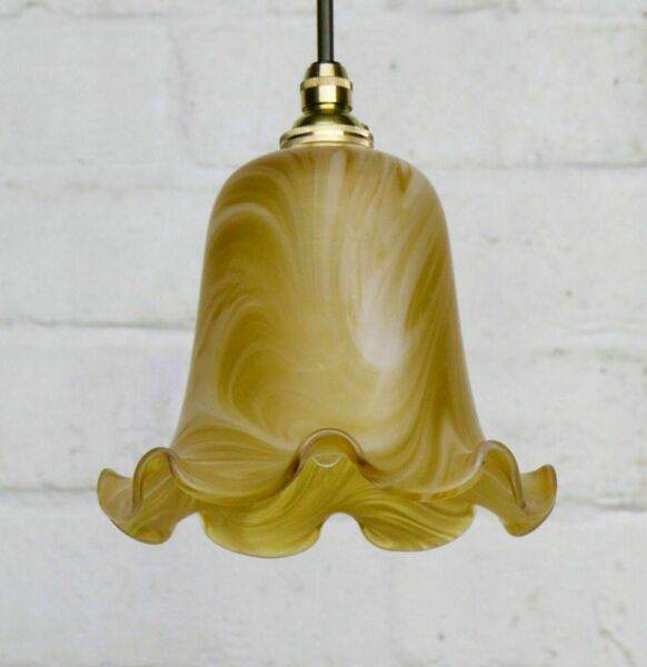 Ceiling Light Christopher Wray Glass Ramona Lampshade Amber Stratus ...