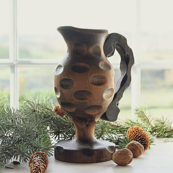 Medieval Style Wooden Jug, 1960s | Vinterior