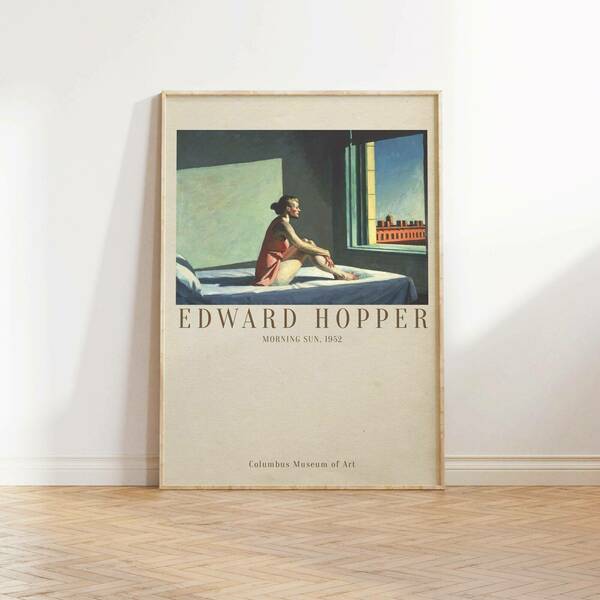 Edward Hopper Morning Sun Art Print, Famous Art Print, Museum Poster ...