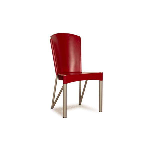 Ronald Schmitt Leather Chair Red Dining Room | Vinterior