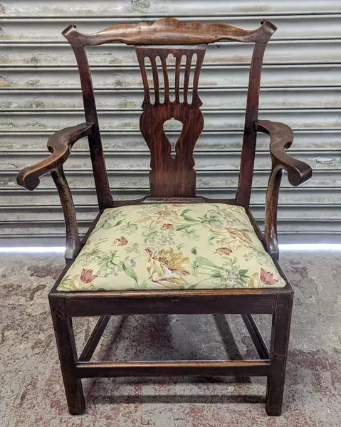 Georgian Oak Splat Back Chair, 1800s | Vinterior