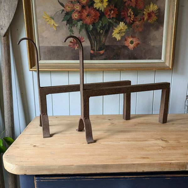 Antique Fire Dogs, 1800s | Vinterior