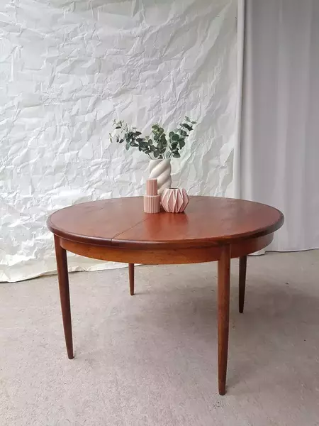 Vtg Mid Century G Plan Teak Circular Extending Dining Table Scandi ...