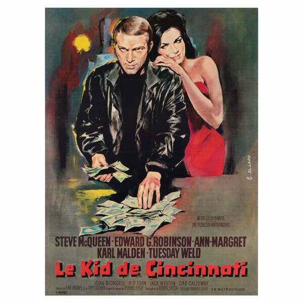 The Cincinnati Kid 1966 French Moyenne Film Movie Poster, Georges ...