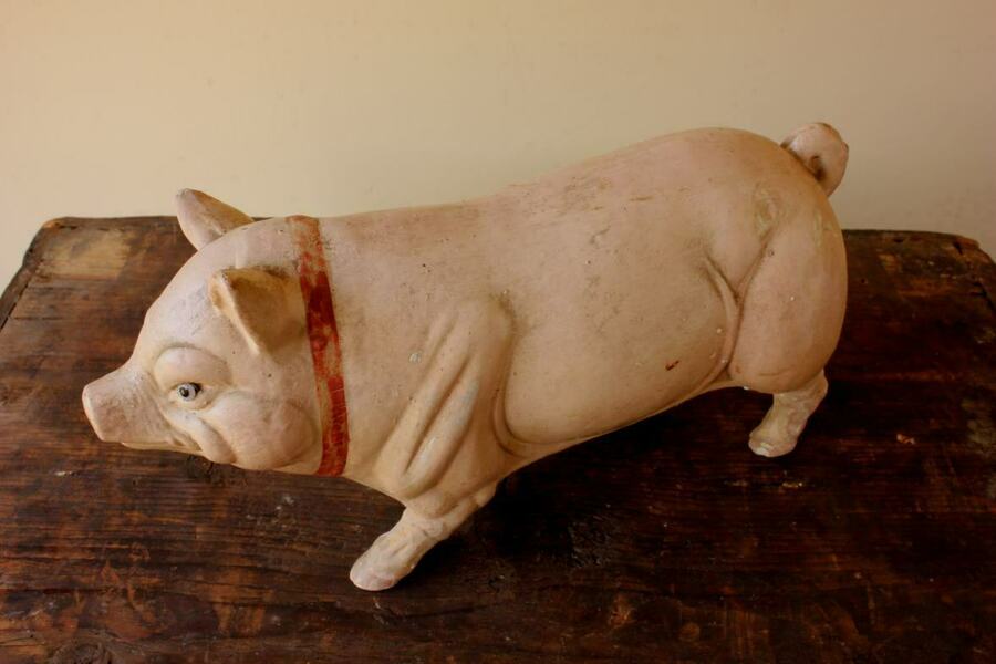 German Papier Mache Pig. Butcher Shop Display Model. Toy. C1890 ...