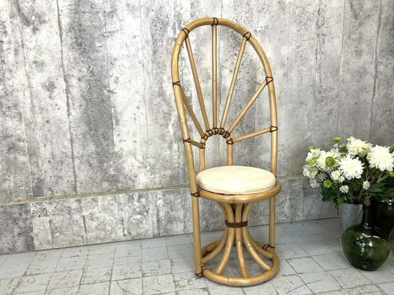 Individual Mid Century Bamboo Throne Chair | Vinterior