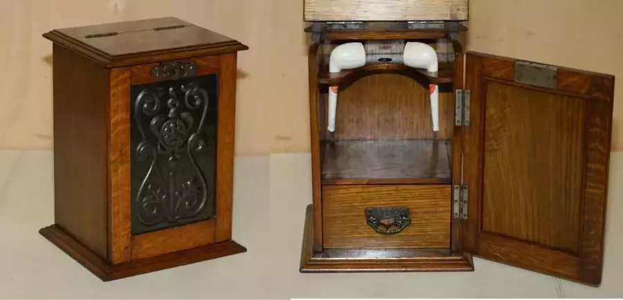 Antique Circa 1880 Liberty London Art Nouveau Smokers Pipe Box + Period ...