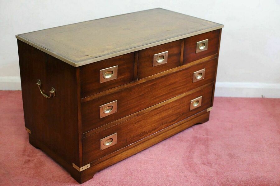 Reprodux Bevan Funnell Beautiful Campaign Style Chest Of Drawers ...