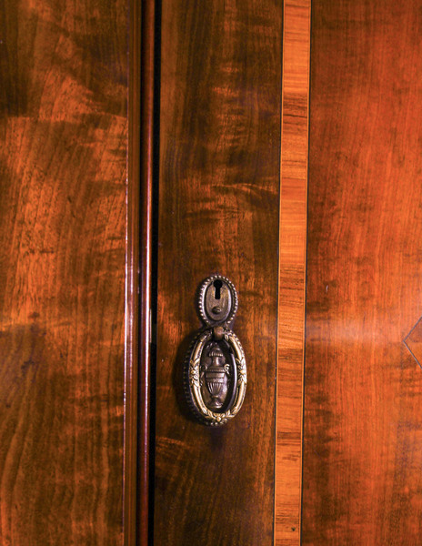 Victorian Sheraton Revival Inlaid Breakfront Wardrobe 19th C | Vinterior