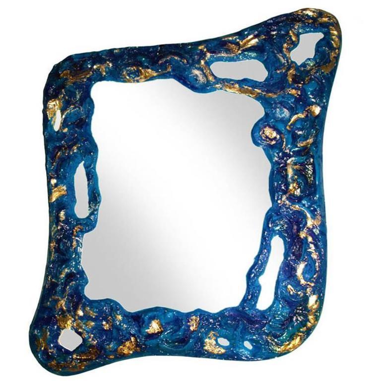 1912 Catalan Modernism Mirror, Conglomerate And Stucco, Antoni Gaudi ...