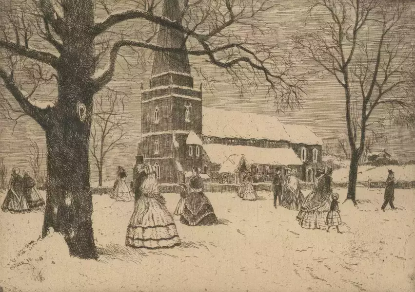 Herbert Cutner (1881 1969) Mid 20th Century Etching, A Victorian ...