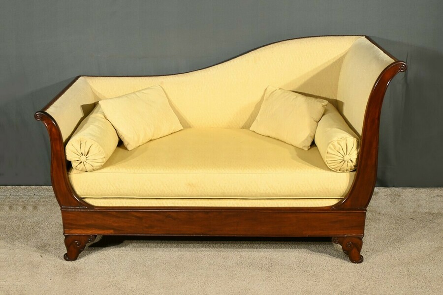 Mahogany Backrest Daybed, Restoration Period – Part 1 Of The 19th ...