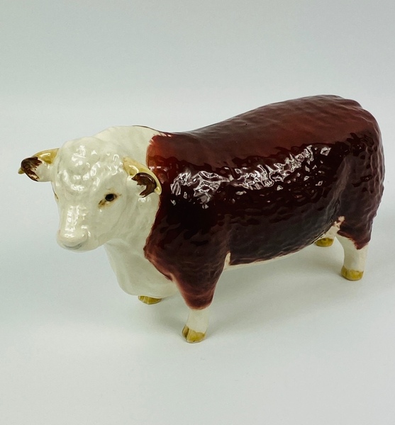Beswick Hereford Bull And Cow 'Champion Of Champions' Series Figurines ...