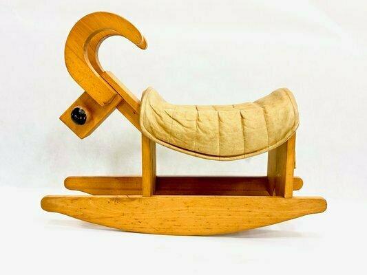 Mid Century Wooden Rocking Billy Goat, 1960s | Vinterior