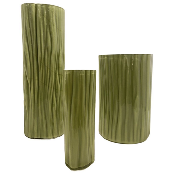 3 Flower Vases By Carlo Nason For Az. Mazzega, Murano Glass, 1960 ...