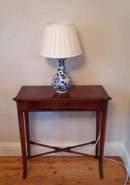 Vintage Reproduction Single Drawer Console Table Hall Table By Bradley ...