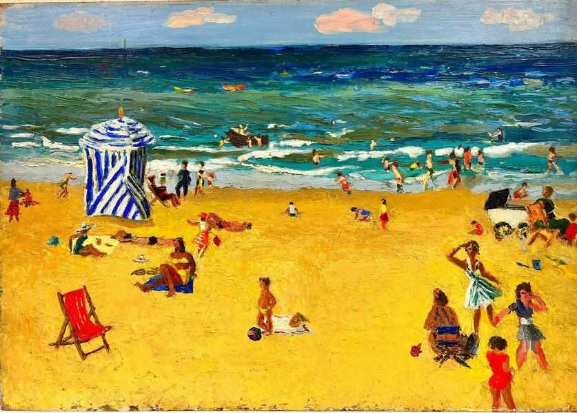 Josine Vignona Fun Day At The Beach In A Hot Summer Day Thick Impasto ...