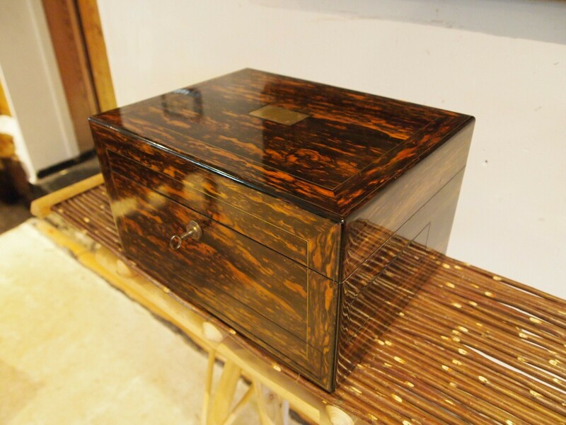 Box Vanity Outstanding Rare Coromandel William Neal 1863 | Vinterior